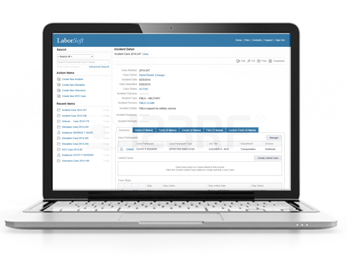 Employee and Labor Relations Software Demo | LaborSoft